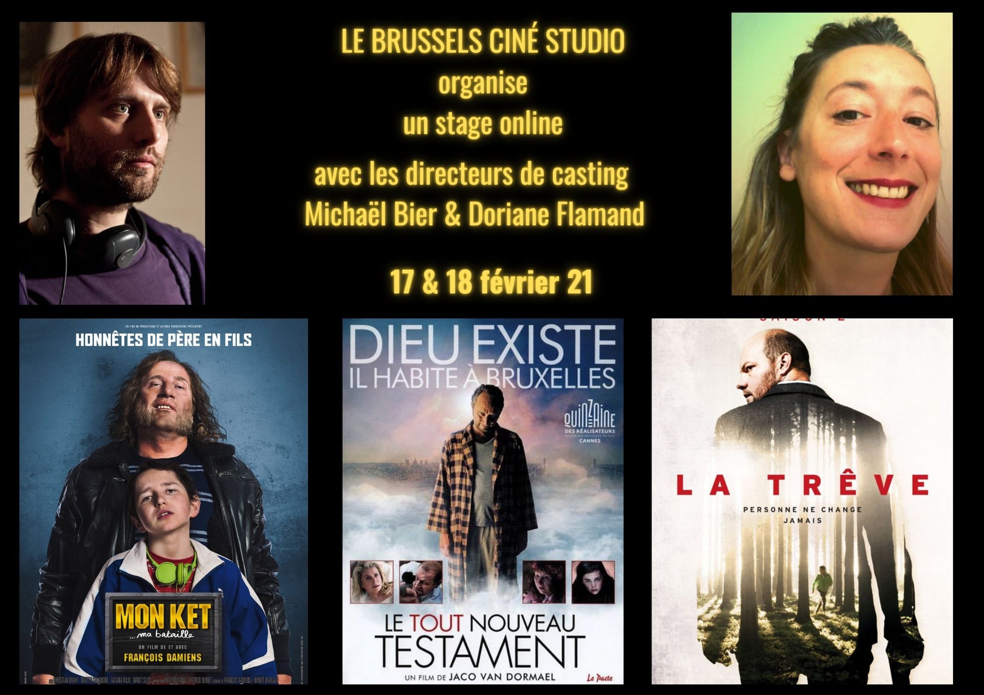 Février 2021 – Doriane Flamand & Michaël Bier – Brussels Ciné Studio